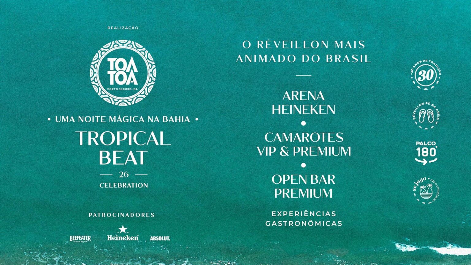 RÉVEILLON CELEBRATION TÔA TÔA 2026 Tropical Beat: Venha celebrar a ...